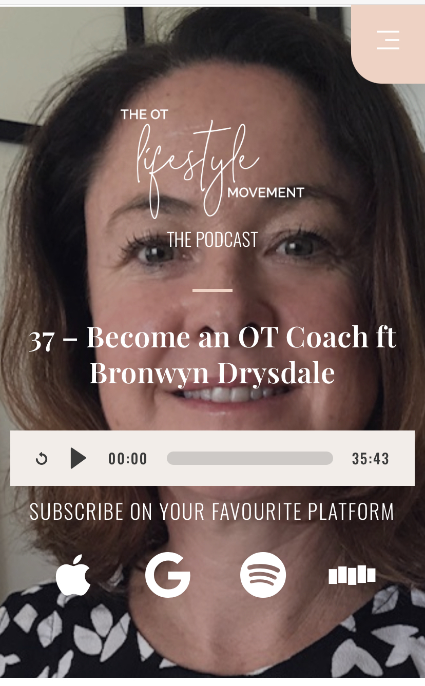 OT Coaching Podcast with OT Lifestyle Movement – Mastery of Doing